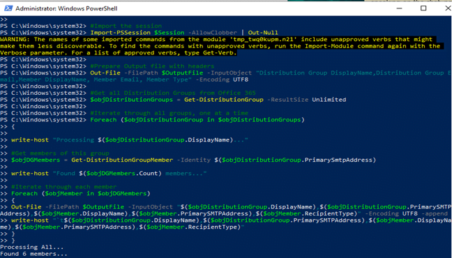 How To Export Groups And Members Via Powershell